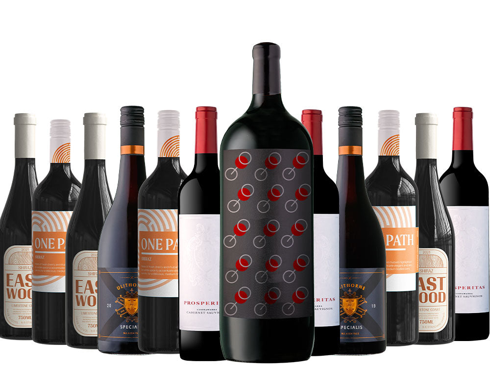 12 pack - Mixed Reds Dozen - Shiraz MAGNUM Upgrade 7.0 – Dozen Deals